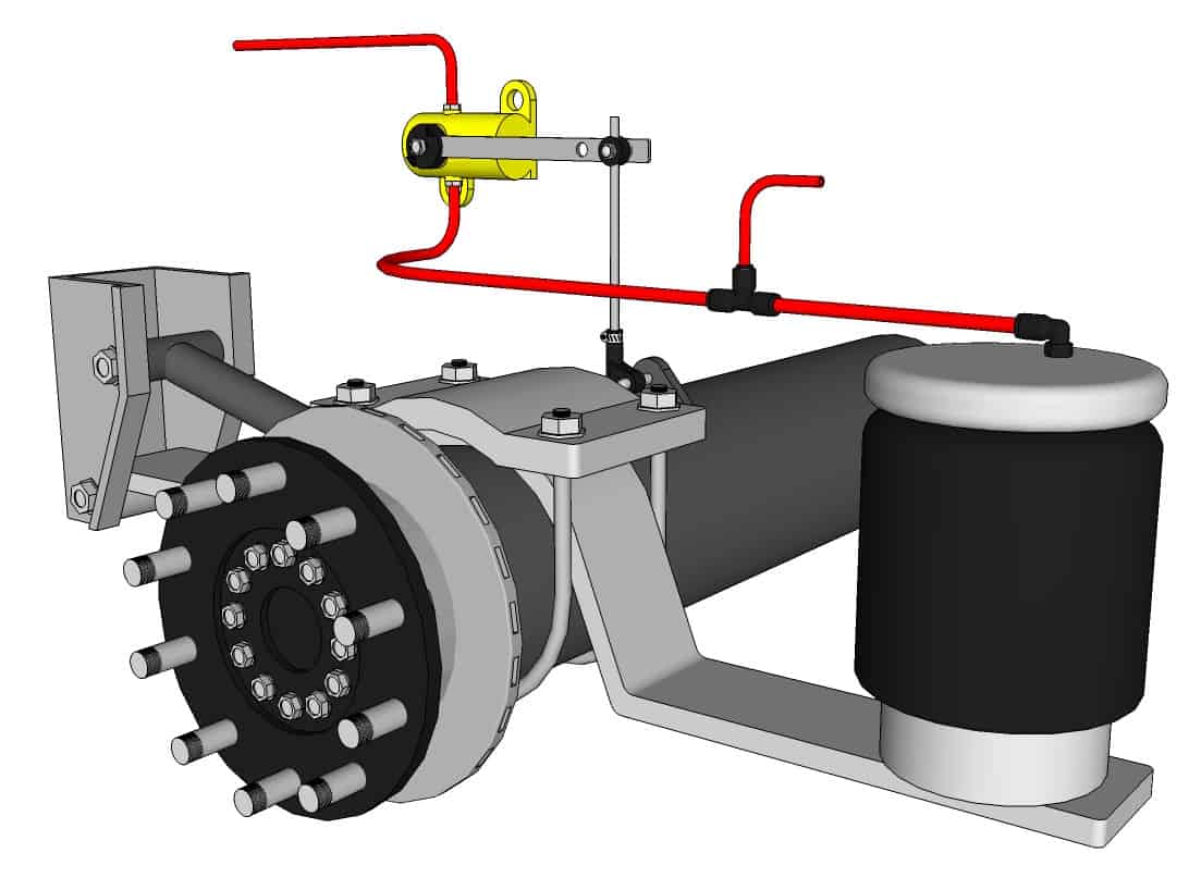 Axle load meters for cabin installation and chassis installation